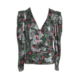 Patrizia Pepe Bluse mit Blumenmuster - - Blouses & Shirts - Damen - Mehrfarbig - M
