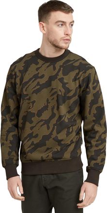 G-Star G-Star RAW Herren Sweatshirt - Camouflage, Island Camo, Pullover, Bio-Baumwolle Schwarz/Grün XL