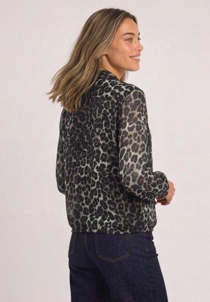 Street One Langarmbluse im angesagten Leo-Look