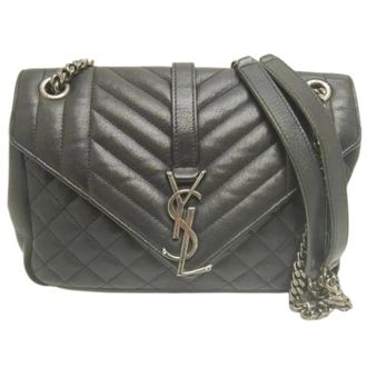Saint Laurent Sac bandouli&egrave;re vintage Pre-owned - Femme - Pre-owned - Noir - Taille: ONE Size