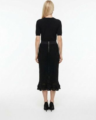 Dolce & Gabbana Womens Black Virgin Wool Casual Dress