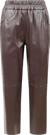 Via Masini 80 Pantalons D&eacute;contract&eacute;s - Marron