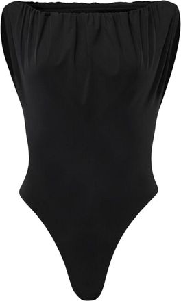 Jacquemus The Drapeado Badeanzug - Schwarz