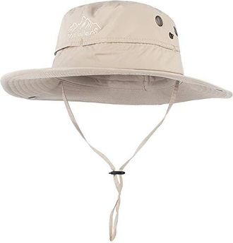 Eozy Chapeau Soleil Homme &Eacute;t&eacute; Pliable Anti UV, Large Bord de P&ecirc;cheur Outdoor Pour Camping Randonn&eacute;e Voyage