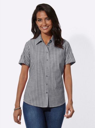 Witt Klassische Bluse Streifenbluse Kurzarm
