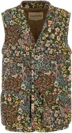 Valentino Garavani Homme, Vestes, Multicolore, Taille: S Gilet Jacquard Brod&eacute;