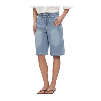 Object Objrosie MW LO Denim Long - - Shorts - Damen - Blau - XS