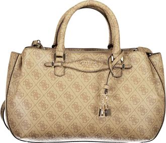 Guess Femme, Sacs, Beige, Taille: ONE Size Katya Girlfriend Satchel