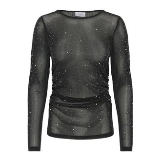 Saint Tropez Schwarze MaisieSZ Bluse - Stilvolles Modell - - Tops - Damen - Schwarzk - XS