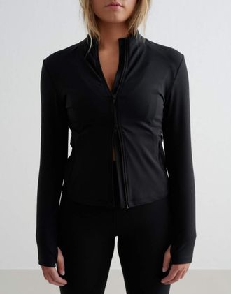 Aim'n Sense - Jacke in Schwarz mit Rei&szlig;verschluss