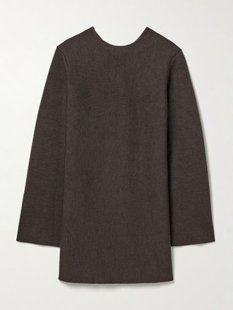 Khaite Elle Minikleid Aus Einer Wollmischung - Braun