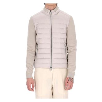 Moorer Piumino bomber con maniche in maglia mod. Cattaneo-S3r - - Jackets - Herren - Beige - XL
