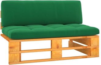 vidaXL Garten-Mittelsofa Paletten Honigbraun Impr&auml;gniertes Kiefernholz vidaXL