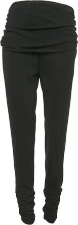 Moschino pantalon court à design froncé - Noir