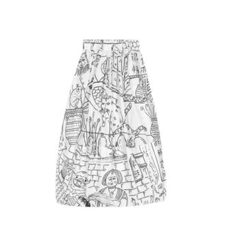 Talking Walls Femme, Jupes, Multicolore, Taille: 42 FR Jupe Midi Trap&egrave;ze