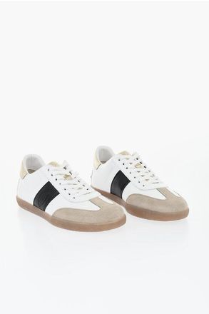 Tod's Leather Sneakers CASSETTA with Lam&eacute; Details size 37,5