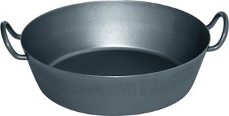 Riess 0382-023, Eisen-Schnitzelpfanne, CLASSIC - EISENPFANNEN, Durchmesser 24 cm, Höhe 9,3 cm, Eisen, Induktion