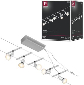 Paulmann Wire Set Salt max5x10W GU5,3 Chrom matt/C