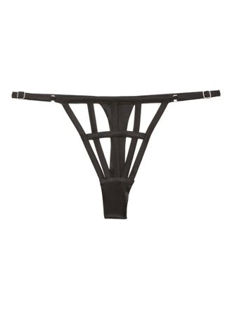 Fleur du Mal string &agrave; brides - Noir