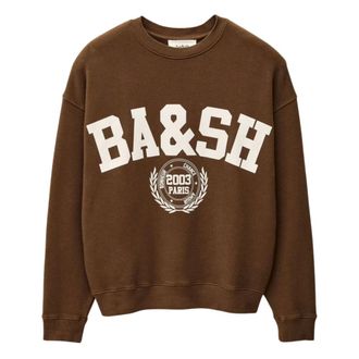 BA&SH Femme, Sweatshirts et sweats &agrave; capuche, Brun, Taille: 40 FR Pulls Benjamin en Marron
