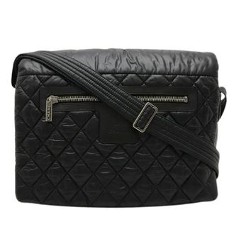 Chanel Sac bandouli&egrave;re en nylon Pre-owned - Femme - Pre-owned - Noir - Taille: ONE Size