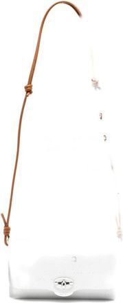 Zanellato Femme, Sacs, Gris, Taille: ONE Size Lettera Daily Leather Clutch