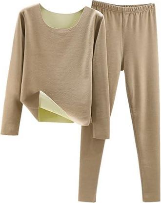 Generic Sous-v&ecirc;tements thermiques extra chauds en laine m&eacute;rinos pour femme, pyjama long et chaud, sous-v&ecirc;tements de ski, respirants, sous-v&ecirc;tements thermiques