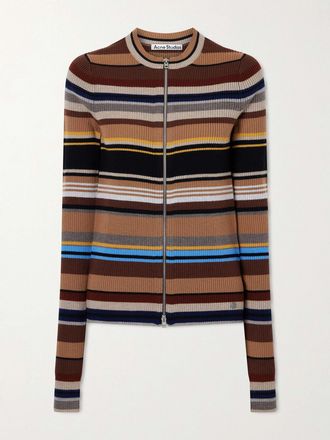 Acne Studios Cardigan En Laine C&ocirc;tel&eacute;e &Agrave; Rayures - Multicolore