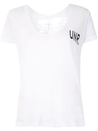 Unravel t-shirt à imprimé photographique - Blanc