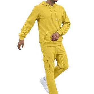 Generic Ensemble Homme, Surv&ecirc;tement Homme &agrave; Capuche Avec fermeture &eacute;clair Surv&ecirc;Tement de Sport Ensemble Veste Pantalon Jogging Combinaison Jogging Sweat-Shirt