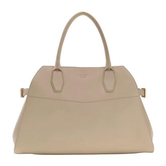 Guess Femme, Sacs, Beige, Taille: ONE Size Yulia Small Satchel