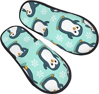 Generic Chaussons Femme Homme Animaux Mignons Pingouin Chaud Chaussons Chaude Chaussures DInt&eacute;rieur Confort Pantoufles En Peluche Pour Voyager Int&eacute;rieur Ext&eacute;r