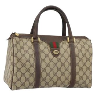 Gucci Sac &agrave; main en toile Pre-owned - Femme - Pre-owned - Beige - Taille: ONE Size