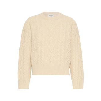 Max Mara Wkdalben Rundhals-Strickpullover - - Knitwear - Damen - Beige - L