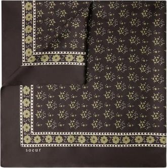 SOEUR Soeur, Femme, Accessoires, Brun, Taille: ONE Size Foulard Classique