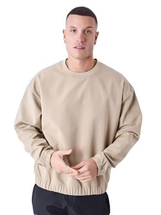 Project X Paris Sweat col Rond textur&eacute; Beige S
