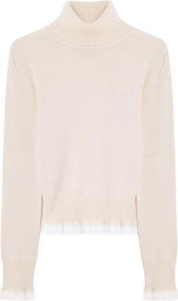 Ganni Pull Col Rond - Cr&egrave;me