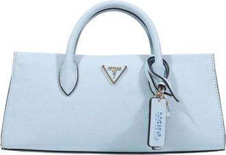 Guess Femme, Sacs, Bleu, Taille: ONE Size Sac &agrave; main avec fermeture &eacute;clair et poche int&eacute;rieure