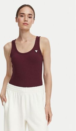 Guess Top V4YP06 K8RT2 Dunkelrot Slim Fit