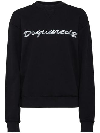 Dsquared2 sweat à logo imprimé - Noir