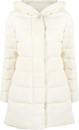 Woolrich Femme, Manteaux, Beige, Taille: 36 FR Puffy Prescott Parka
