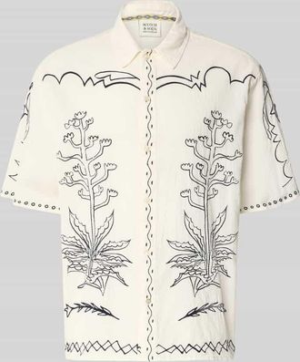 Scotch & Soda Regular Fit Freizeithemd mit Kentkragen und Stitchings