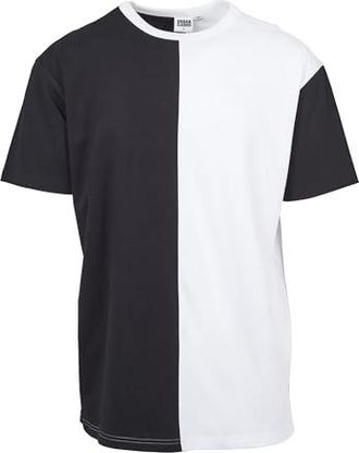 Urban Classics Homme T-shirt Harlequin Surdimensionn&eacute; T shirt, Noir/Blanc, 4XL Grande taille EU