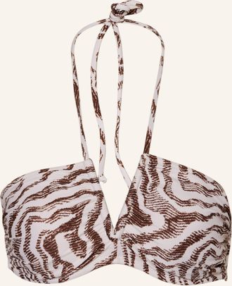 Ganni Bralette-Bikini-Top weiss