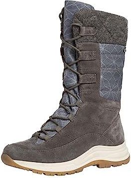 Tamaris Tamaris Femme Comfort Fit 8-86217-41 Semelle intérieure Amovible Duotex avec Doublure Chaude en Cuir Botte de Neige, Gris, 40 EU Large