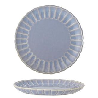 Bloomingville Latina Teller D27xH2 - Steingut Speiseteller - Hochwertiger Keramikteller f&uuml;r den t&auml;glichen Gebrauch & besondere Anl&auml;sse - Sp&uuml;lmaschinen- & Mikrowelle