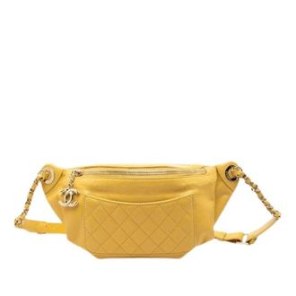 Chanel Pre-owned Quilted Lambskin Belt Bag - - Pre-owned - Damen - Gelb - ONE SIZE