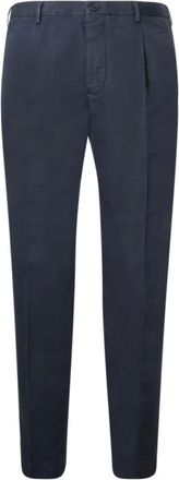 Incotex Homme, Pantalons, Bleu, Taille: L Chinos &agrave; Pinces
