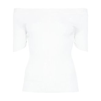 Khaite Wei&szlig;es Boat Neck Top - - Knitwear - Damen - Wei&szlig; - S