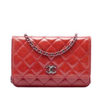 Chanel Pre-owned Wallet on Chain - Femme - Pre-owned - Rouge - Taille: ONE Size